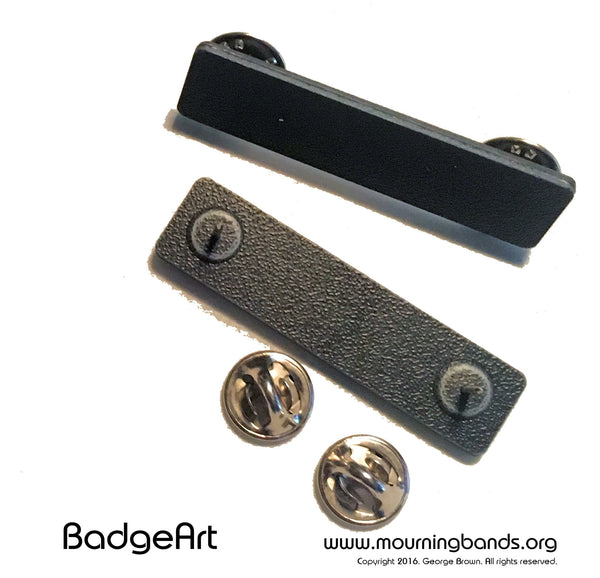 Badgeart Thin Blue Line Mourning Bands for cloth and flexible badges ...