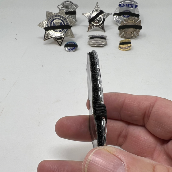 Custom Fit 1/4 Inch Mourning Bands - made to fit your badge – The ...